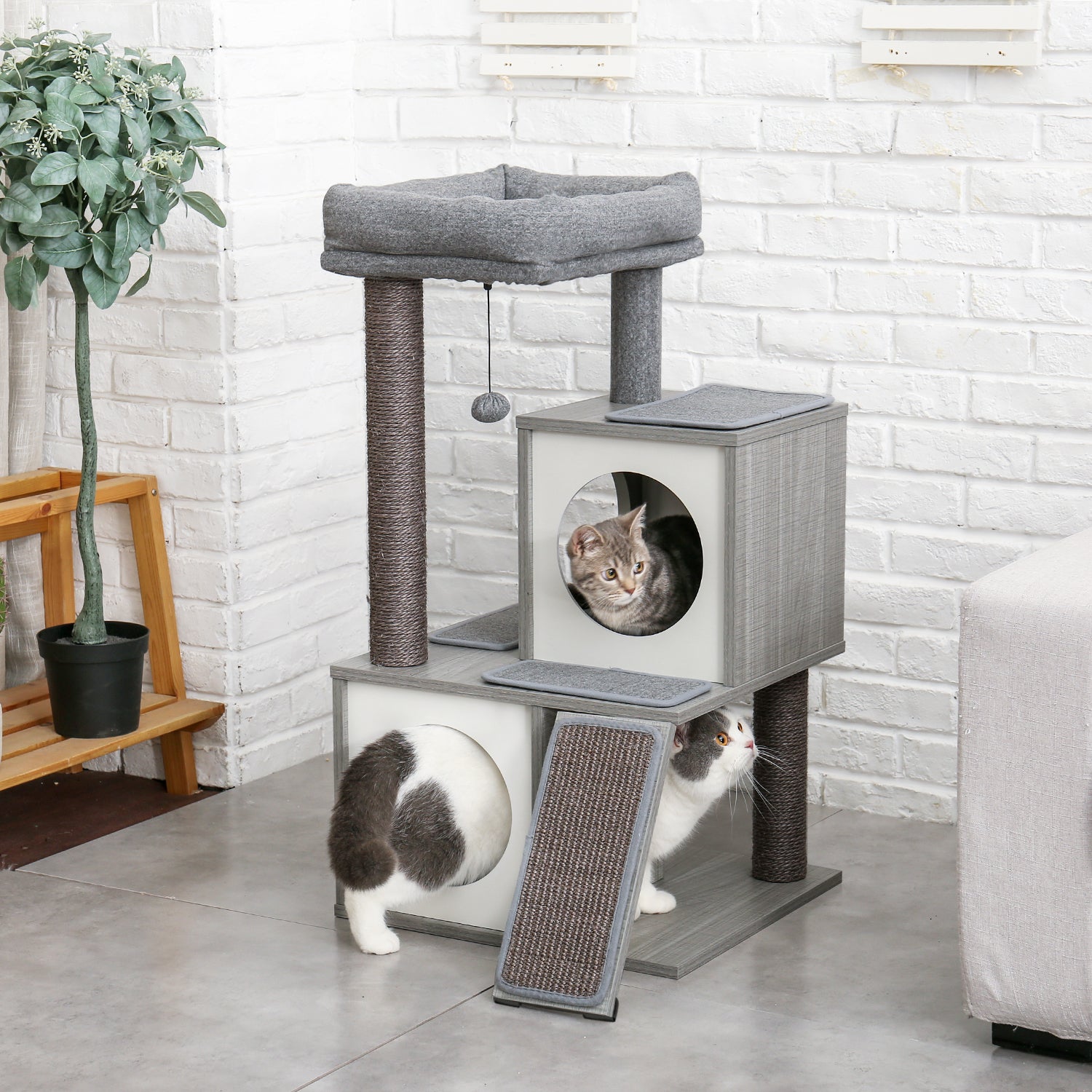 3 Layers Cat Tree Furniture | 3 Tier Cat Tree | Cat Tower | BaconPaw